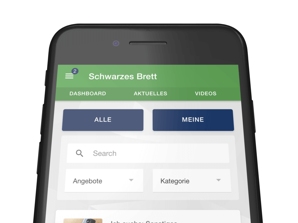 Schwarzes Brett - ein Mehrwert der Mitarbeiter App für Ihr Unternehmen